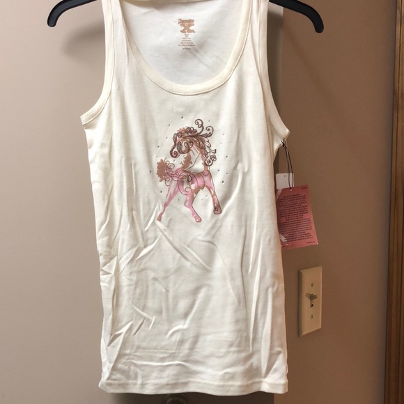 Wrangler | Tops | Vintage Nwt Wrangler Sleeveless Tee With Horse ...